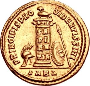 Moneda: 1 Solidus (Roma, Imperio) (306-337 - Constantino I) Col:RO-EM ...