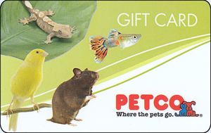Gift Card: Petco (Petco, United States of America(Petco) Col:US-Petco-003 💳
