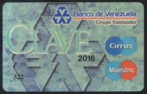 Bank Card: Banco de Venezuela - Grupo Santander - Clave (Banco De ...