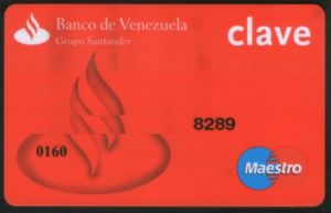 Bank Card: Banco de Venezuela - Grupo Santander - Clave (Banco De ...