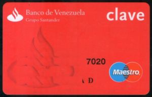 Bank Card: Banco de Venezuela - Grupo Santander - Clave (Banco De ...