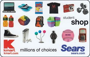 Gift Card: Millions of Choices (Kmart and Sears, United States of ...