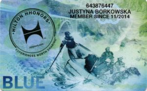 כרטיס מפתח לחדר המלון: Hilton Hhonors BLUE (Hilton, ארצות הברית(Hilton ...