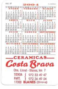 Calendario de Bolsillo: Jesus (España(Religion) Col:ESP-2004-Adv-003.01