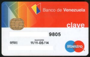 Cartões de bancos: Banco de Venezuela - Clave (Banco De Venezuela ...
