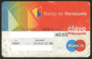 Bank Card: Banco de Venezuela - Clave prepagada (Banco De Venezuela ...