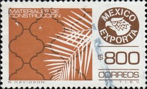 Stamp: Construction Materials (Mexico(Mexico Exports) Mi:MX 2075,Sn:MX ...