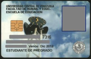 Bank Card: Universidad Central de Venezuela (Banco De Venezuela ...