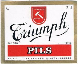 Drink Label: Triumph Pils (t Hamerken, BelgiumCol:BE-BEER-003451