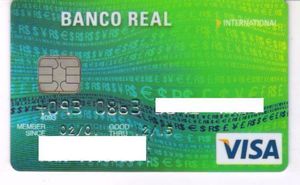Bank Card: Banco Real International (Banco Santander, BrazilCol:BR-VI ...