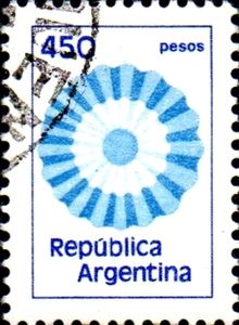 Stamp: National cockade (Argentina(Cockade) Mi:AR 1440,Sn:AR 1212,Yt:AR ...