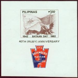 Stamp: Battle of Bataan - 40th Anniversary (Philippines(40th ...