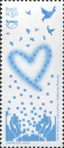 Stamp: America Series - Fight against Human Trafficking (Brazil) Mi:BR ...