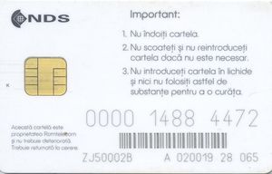 Functional Card: Dolce by Romtelecom. NDS (TV Access, Romania(Dolce ...