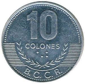 Moneda: 10 Colones (Costa Rica(1950~Today - Banco Central de Costa Rica ...