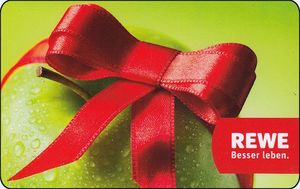 Gift Card: Apple with red bow (Rewe, Germany, Federal Republic) (Rewe ...