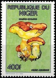 Stamp: Boletus impolitus (Niger(Mushrooms and Butterflies) Mi:NE 1112A ...