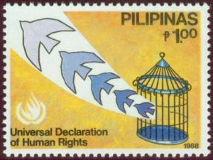 Stamp: Universal Declaration of Human Rights (PhilippinesMi:PH 1917,Sn ...
