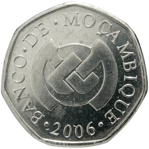 Moeda: 1 Metical (Moçambique(2006~Today - Banco de Mozambique) WCC:km137