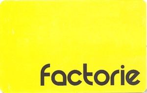 Gift Card: Factorie - Yellow Card (Factorie, Australia(Factorie) Col:AU ...