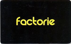Geschenkkarte: Factorie - Black Card (Factorie, Australien(Factorie ...