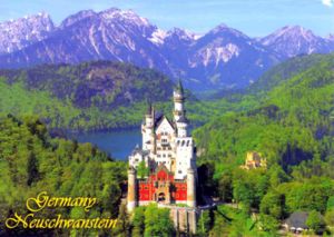 Postcard: Neuschwanstein (Germany, Federal Republic(Neuschwanstein) Col ...