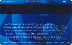 Bank Card: Carrefour (Carrefour cartat, BrazilCol:BR-GM-0043.01