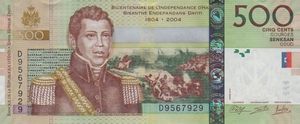 Billete de Banco: 500 Gourdes (Haití(1999-2016 Issue) Wor:P-277e