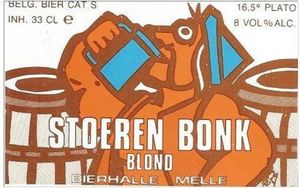 Drink Label: Stoeren Bonk Blond (Brouwerij Van Steenberge, BelgiumCol ...