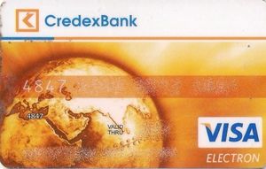 Bank Card: Credex Bank (Credex Bank, BelarusCol:BY-VE-0096