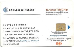Phonecard: Tarjetas TeleChip - Muy Fácil de Usar! (Cable & Wireless ...