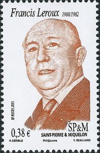 Stamp: Francis Leroux (Saint Pierre and MiquelonMi:PM 1219,Sn:PM 1010 ...