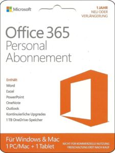 Gift Card: Office 365 Personal Abonnement (Microsoft, Germany, Federal ...