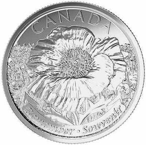 コイン: 25 Cents (Remembrance Poppy Coin) (カナダ(2003~2022 - 4th portrait of ...