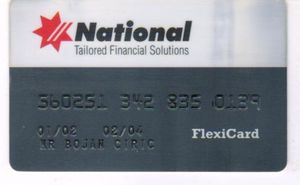 Bank Card: National - FlexiCard (National Australia Bank, Australia ...