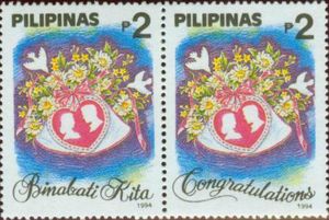 Stamp: Greeting Stamps - "Congratulations" (Philippines) (Greeting ...
