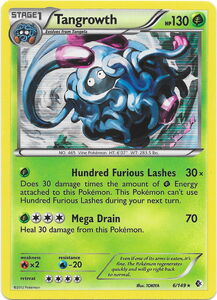 Game Card: Tangrowth (Pokémon TCG(Boundaries Crossed Set) Col:PKM-BCS ...