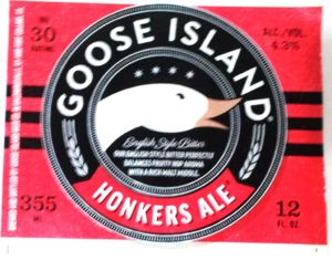 Drink Label: Goose Island Honkers Ale (Goose Island Beer Co., United ...