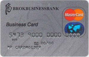Bank Card: MasterCard Business (Brokbusinessbank, UkraineCol:UA-MC-0428