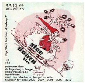 Drink Label: 't Smisje Slee Doorn (Brouwerij De Regenboog, BelgiumCol ...