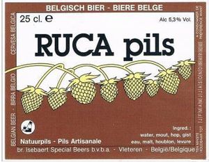 Drink Label: Ruca Pils (Brouwerij Isebaert, BelgiumCol:BE-BEER-003777