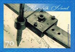 Stamp: Pantograph from HMS "Sirius" (Norfolk Island(225th Anniversary ...
