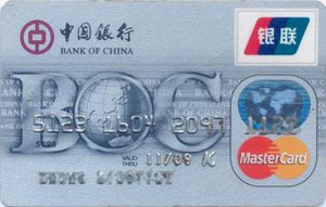 Tarjeta de Banco: Boc (Bank Of China, ChinaCol:CN-MC-0044