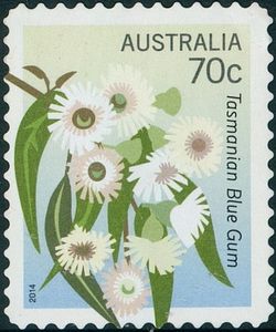 Stamp: Tasmanian Blue Gum (Eucaluptus globulus) (Australia(Floral ...