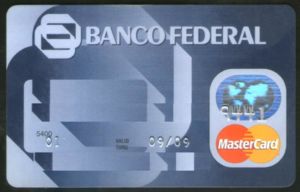 Bank Card: Banco Federal (Banco Federal, VenezuelaCol:VE-MC-0049.01