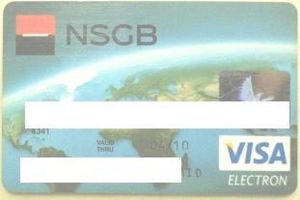 Bank Card: NSGB Visa (NSGB(Egypt), EgyptCol:EG-VE-0015