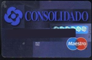 Bank Card: Banco Consolidado (Banco Consolidado, VenezuelaCol:VE-MS-0261
