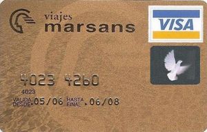 Bank Card: Viajes Marsans (MBNA, Europa Bank, SpainCol:ES-VI-0548.01
