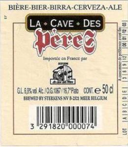 Drink Label: La Cave Des Péres (Brouwerij Sterkens, BelgiumCol:BE-BEER ...