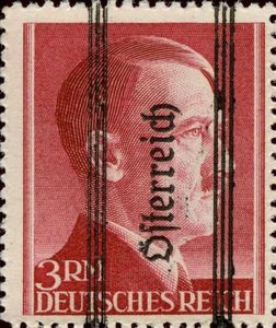 Stamp: Overprint German stamp Hitler (Austria) (Graz provisional issue ...